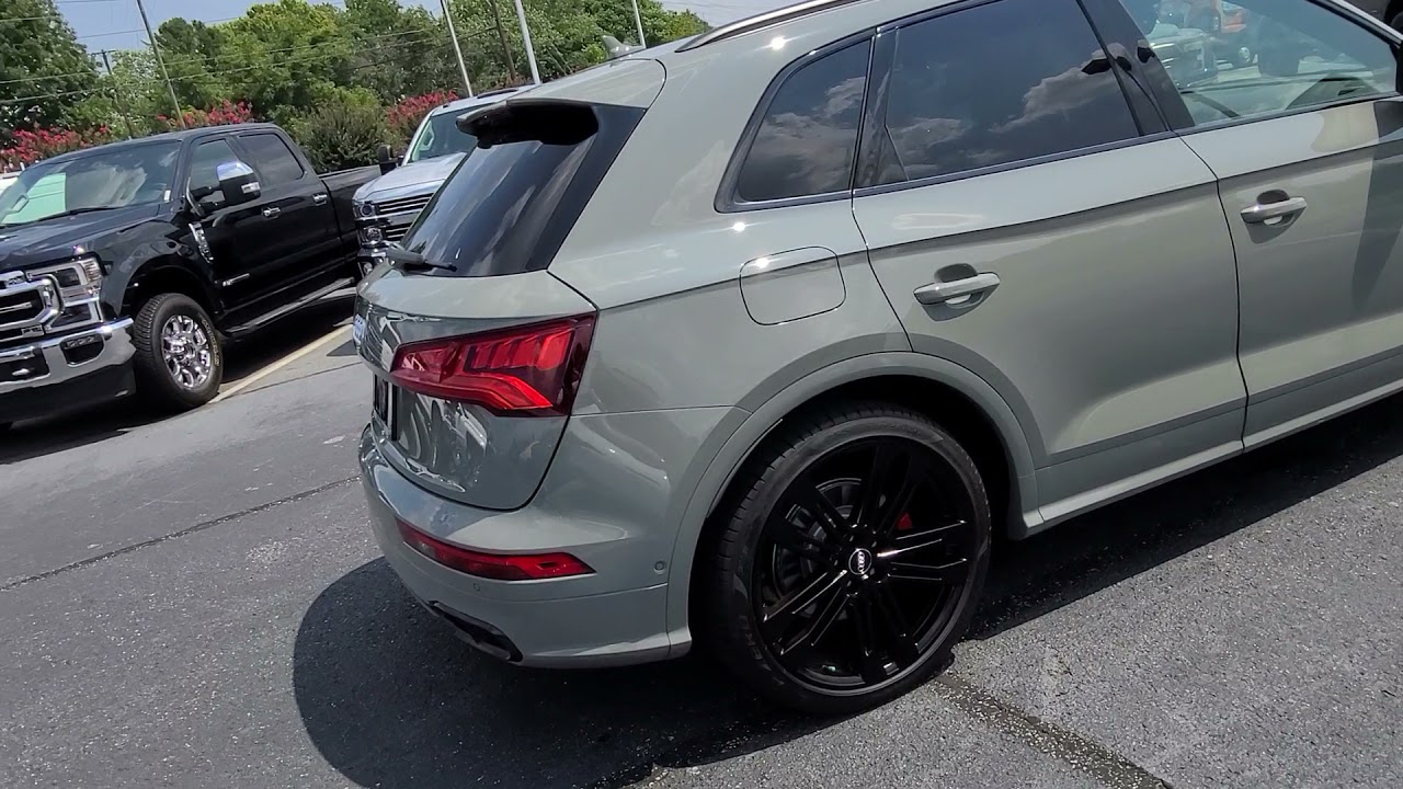 2019 Audi SQ5 6k miles one owner! MAGMA red interior!! - YouTube