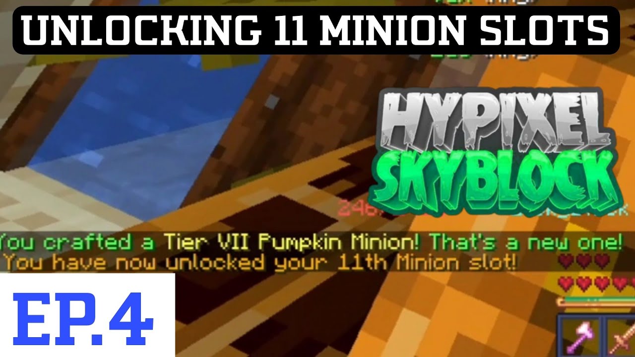 Unlocking 11 Minions Slot (Hypixel SkyBlock) EP.4 - YouTube
