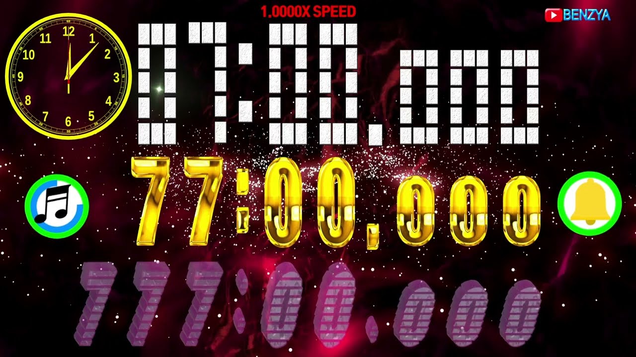 7 minutes(77 minutes,777 minutes) countdown timer alarm🔔 - YouTube