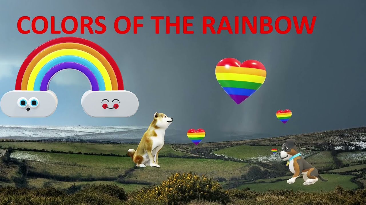 rainbow colors 10 minutes loop colors of the rainbow learn colors| kids ...