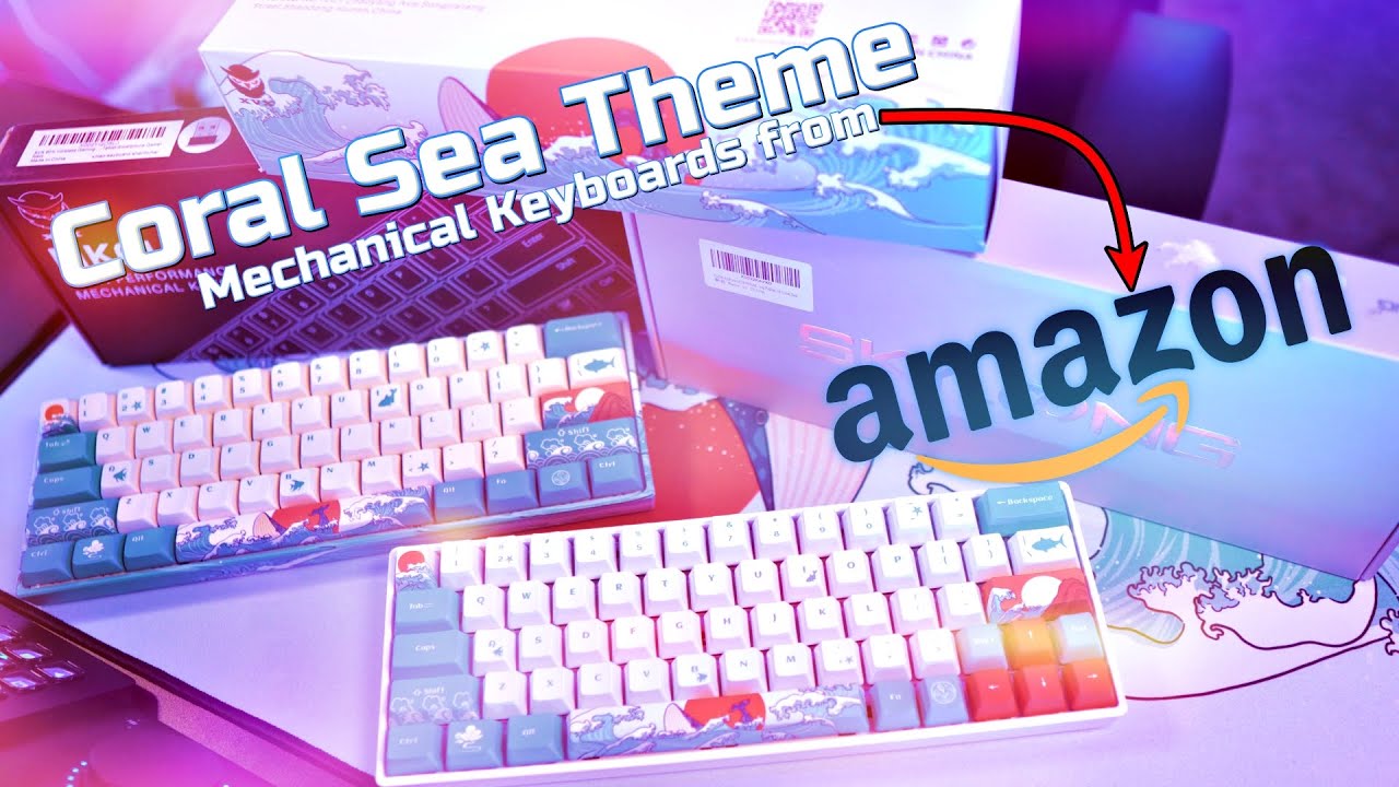 BEST Amazon 60% Mechanical Keyboard? Coral Sea Theme XVX MK61 ...