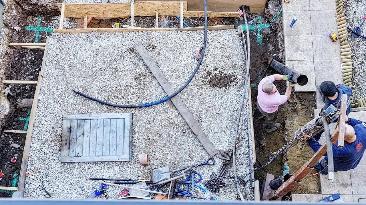 My Kitchen Extension (Part 2) Piling & Pouring Concrete Foundation Uk ...