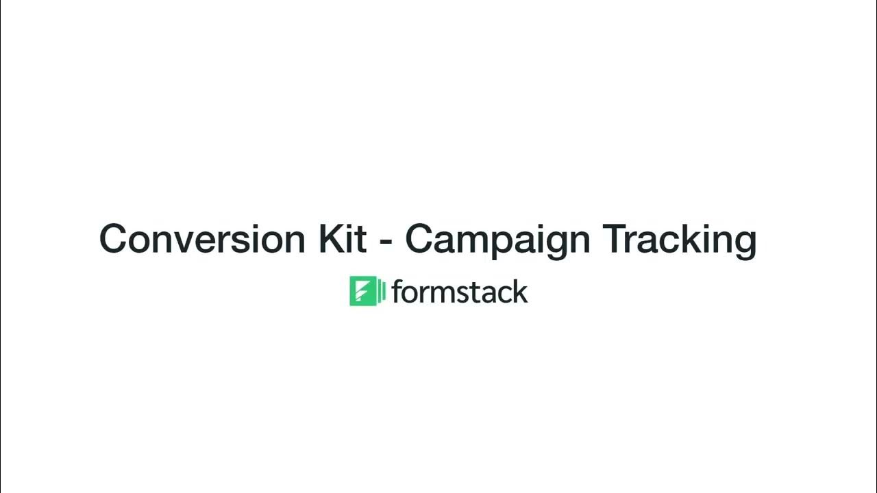 How to enable Campaign Tracking using Formstack Forms - YouTube