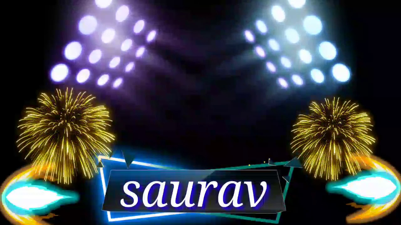 Saurabh name art - YouTube