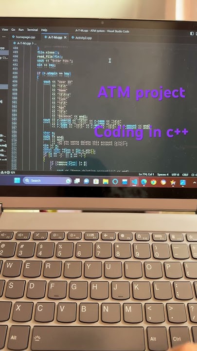 #coding ATM System.coding in C++ #vscode - YouTube
