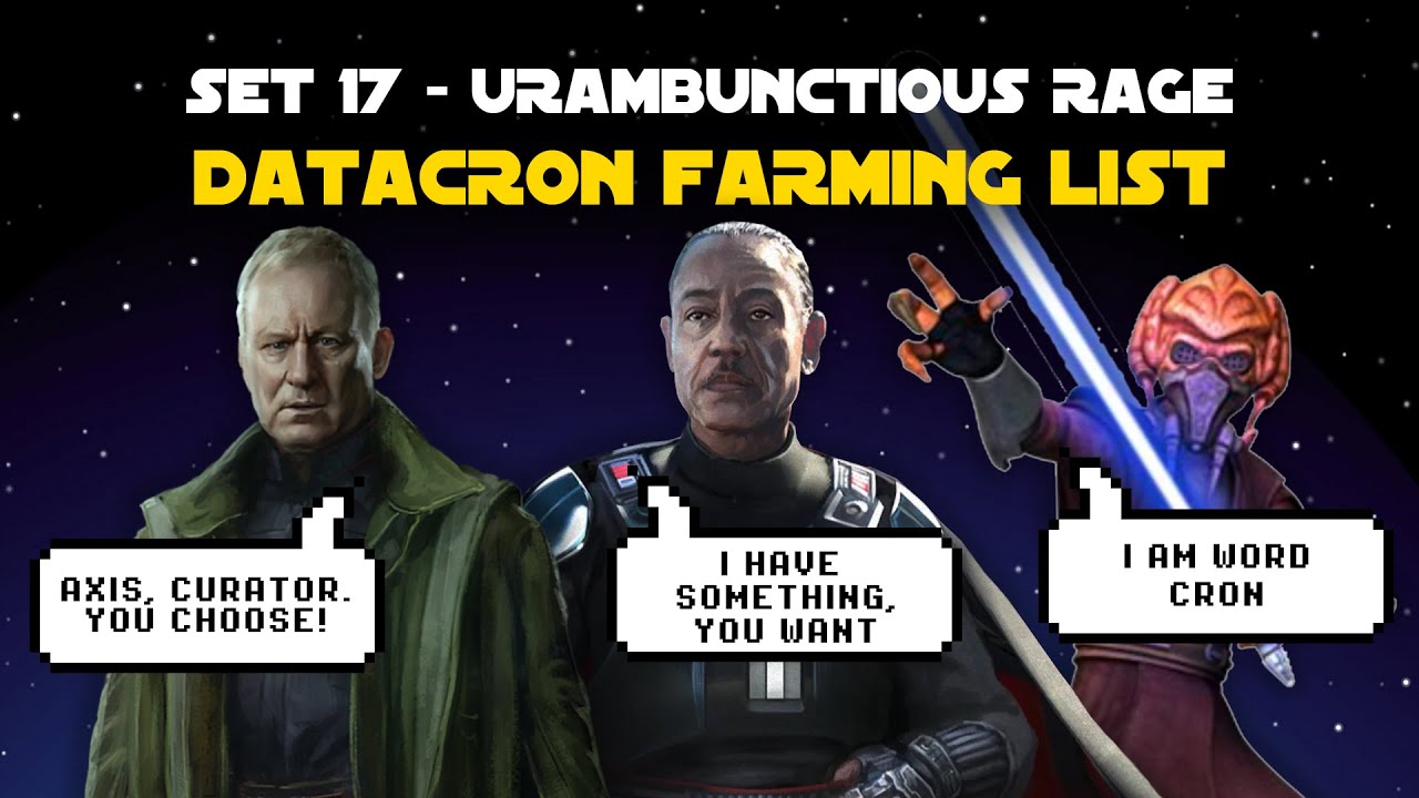Brand new features added! - Set 17 Rambunctious Rage | SWGOH - YouTube