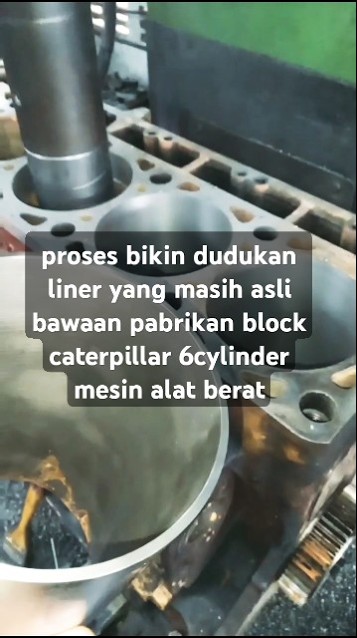 boring cylinder block caterpillar alat berat #boring #cylinderblock # ...