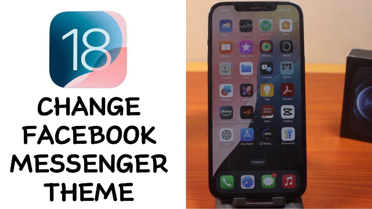 How to Change Facebook Messenger Theme - YouTube
