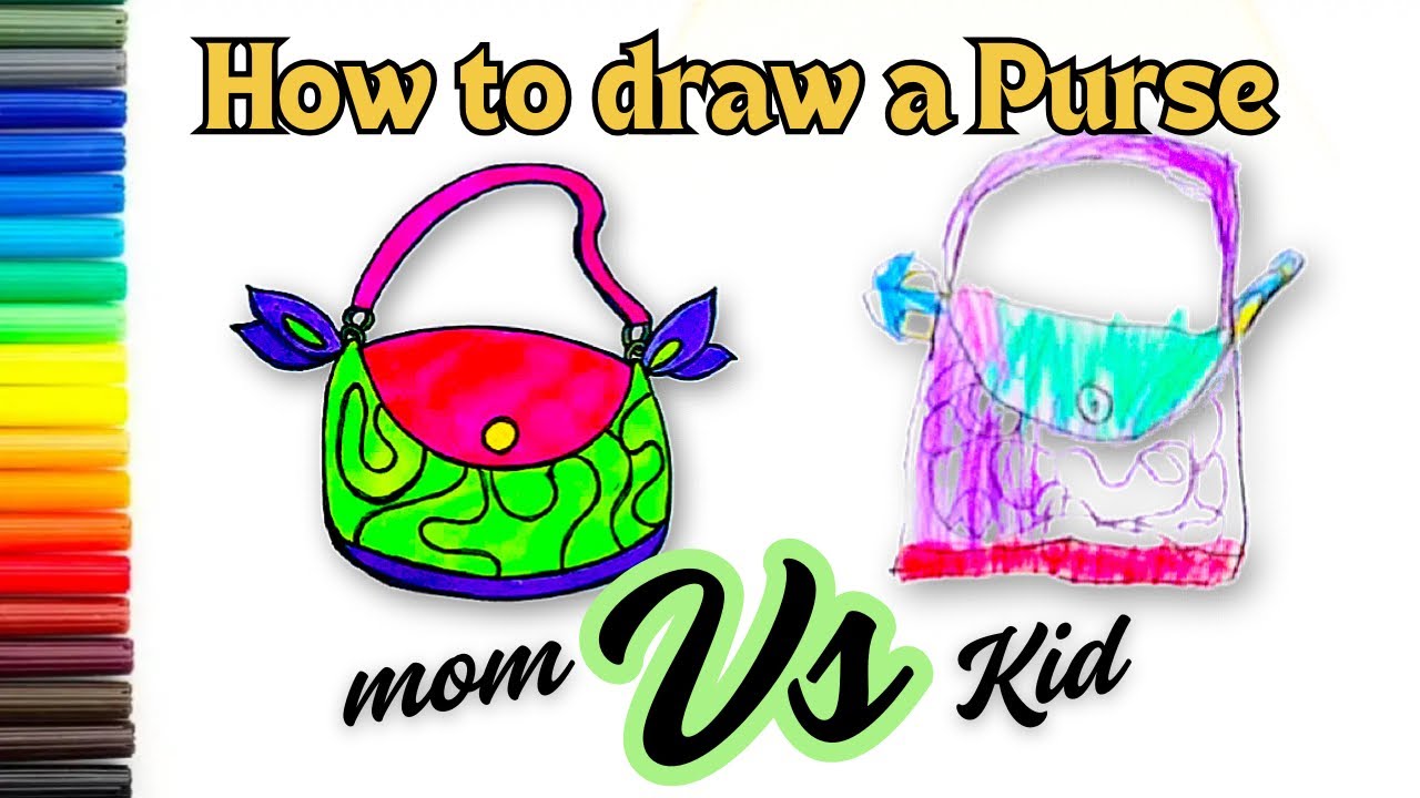 How to draw your dream Purse easy | Step by step drawing - YouTube