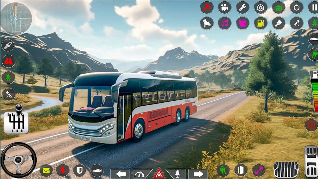 Flying Bus Driving Simulator 3D Coach Bus Driver -Android Gameplay ...