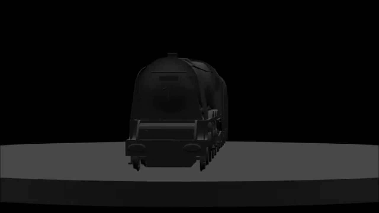 Autodesk Maya Train Model - High Polygon Turntable - YouTube