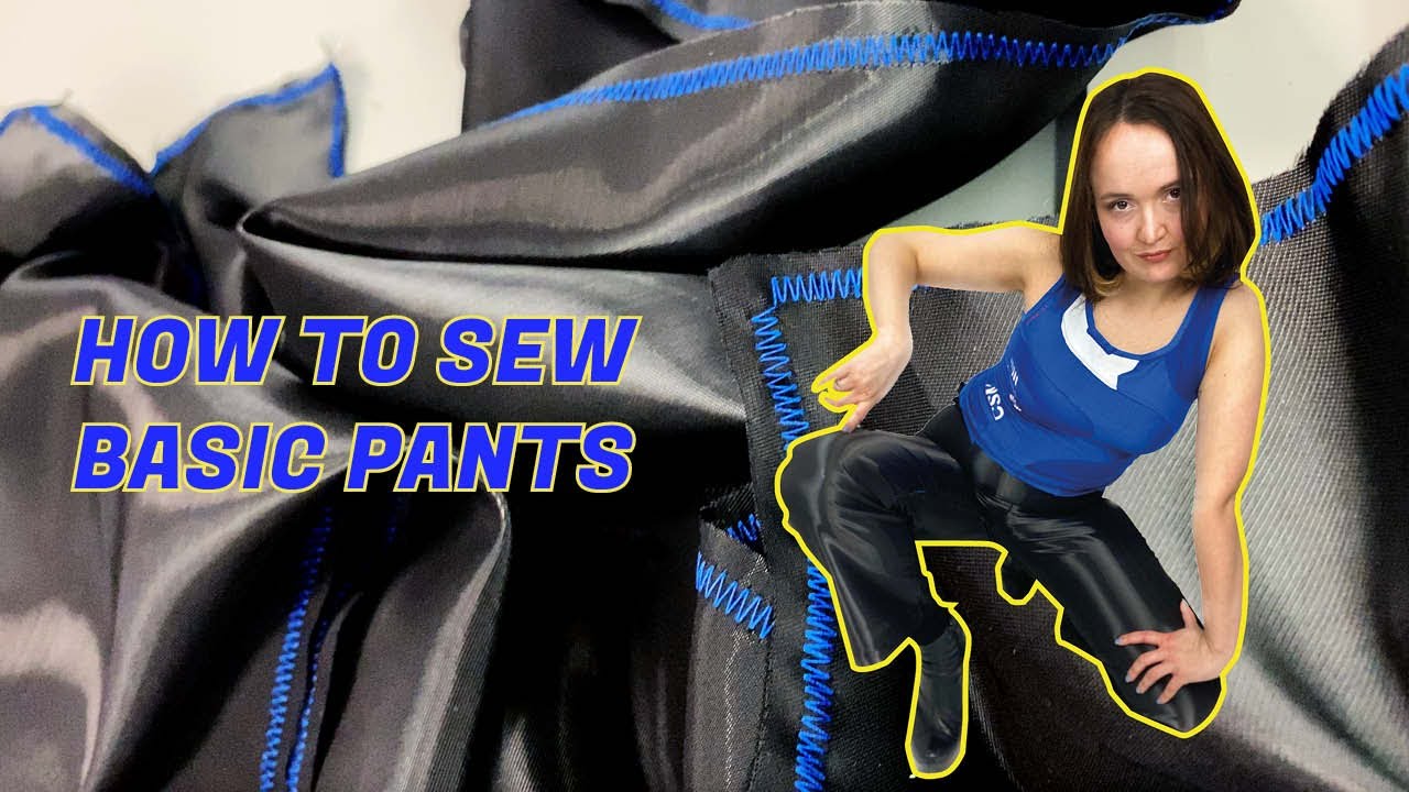 How to sew basic pants - YouTube