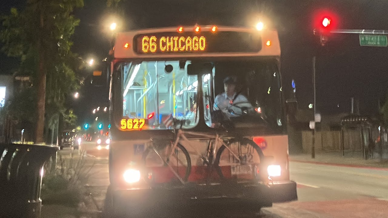 CTA On Board Riding 2008 New Flyer D40LF Bus 1942 on Route 66 Chicago ...