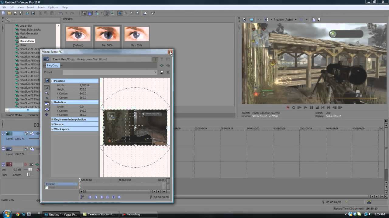 Sony Vegas Tutorial CC Vector Blur - YouTube