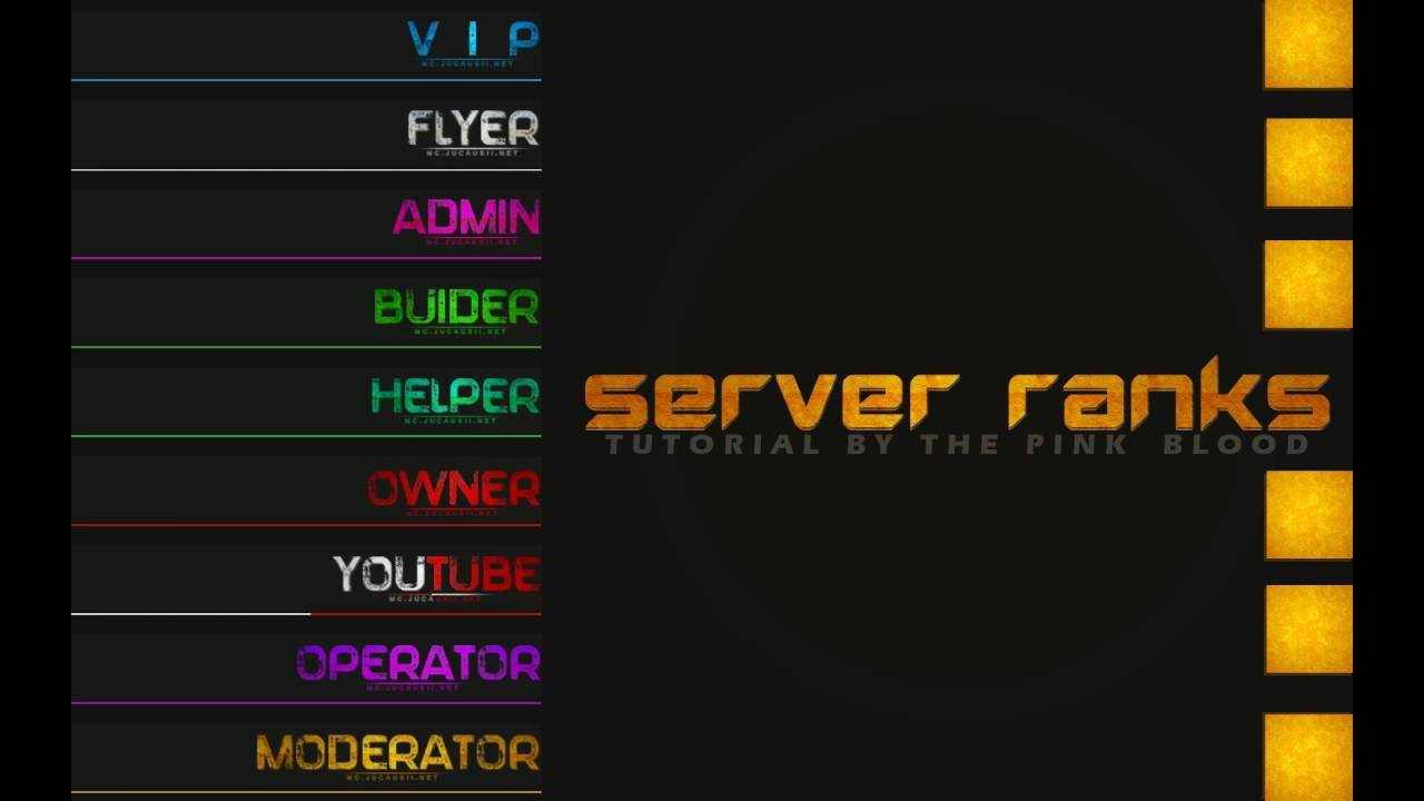 #5 Tutorial RANKS SERVER - YouTube