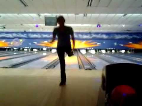 One legged bowling - YouTube