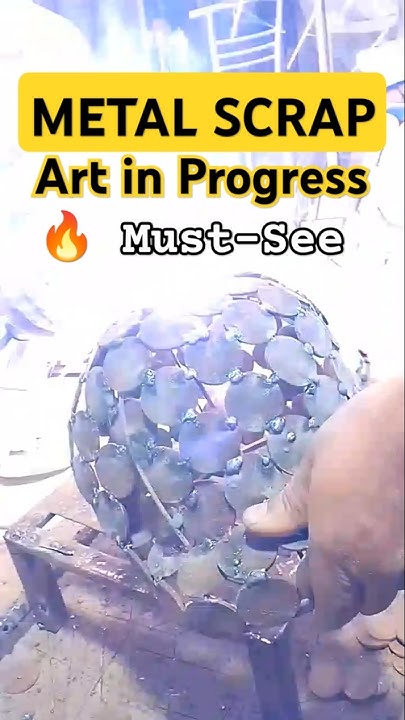 Metal Scrap Art in Progress – Witness the Wonder of Shaping Trends! 🔥 Must-See Masterpiece 🛠️ ...