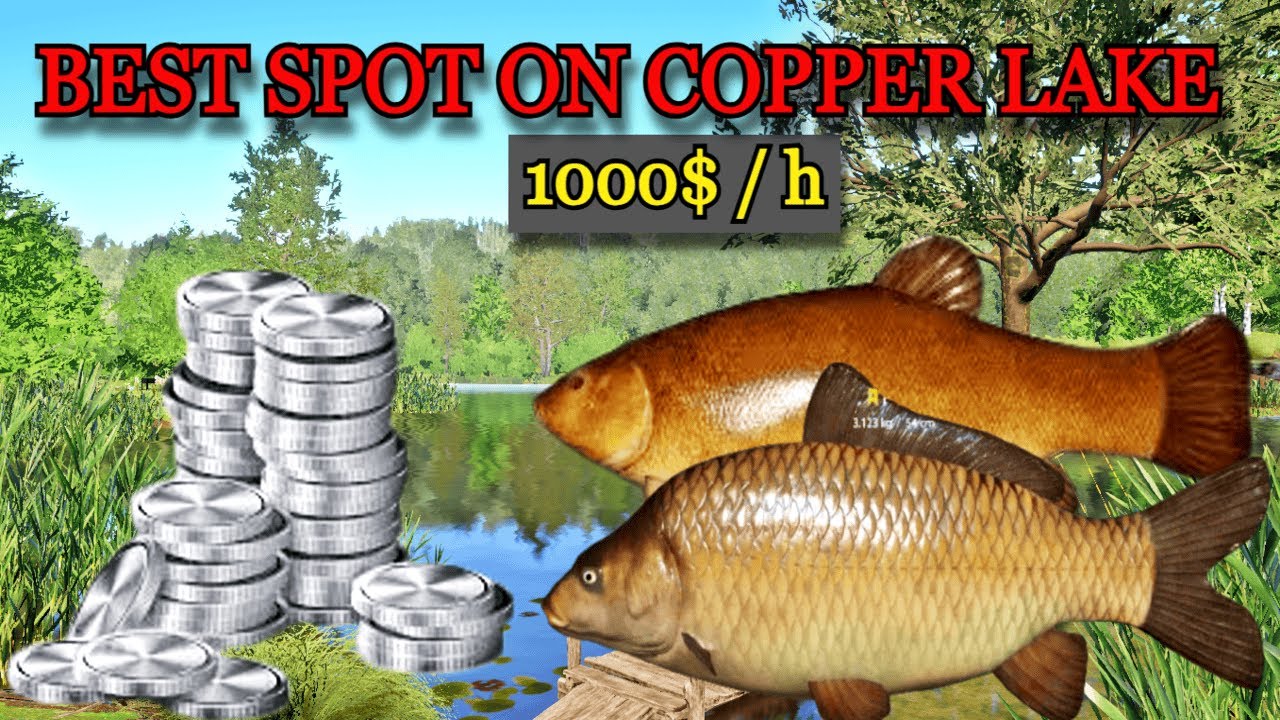 Russian Fishing 4 (RF4) BEST ACTIVE SPOT ON COPPER LAKE! - YouTube