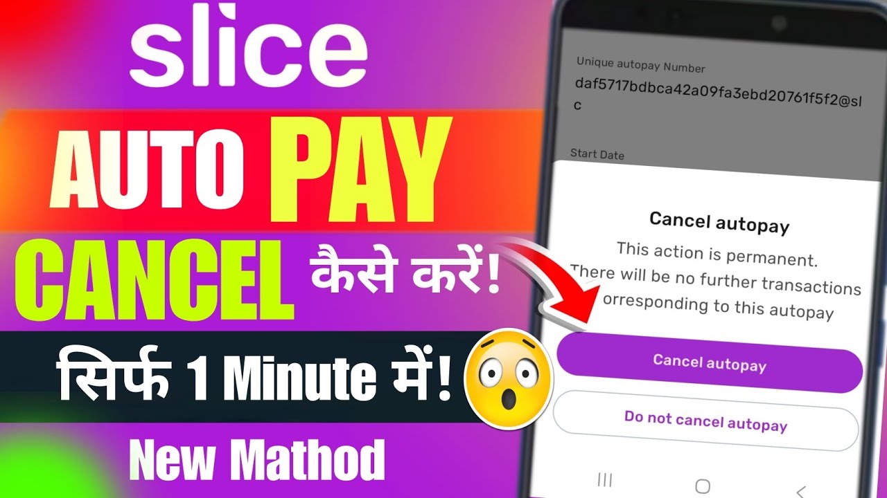 How to Cancel Autopay in Slice Account | Autopay Cancel Slice App - YouTube