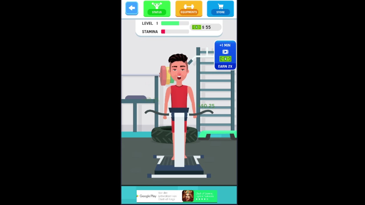 Muscle Workout Clicker- Bodybuilding game - My first few minutes in ...