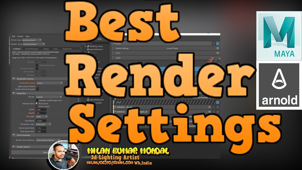 Maya Arnold Lighting For Beginner Complete Guide13 Best Render Settings ...