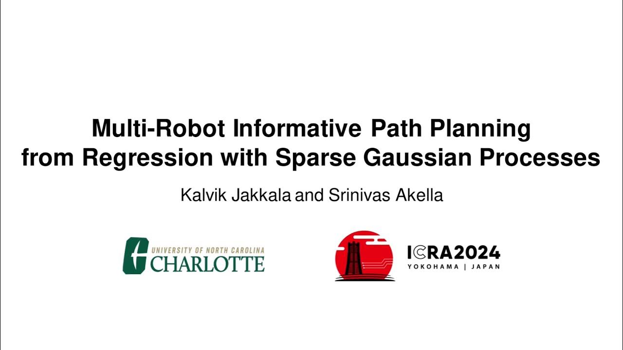 Multi-Robot Informative Path Planning from Regression with Sparse Gaussian Processes - YouTube
