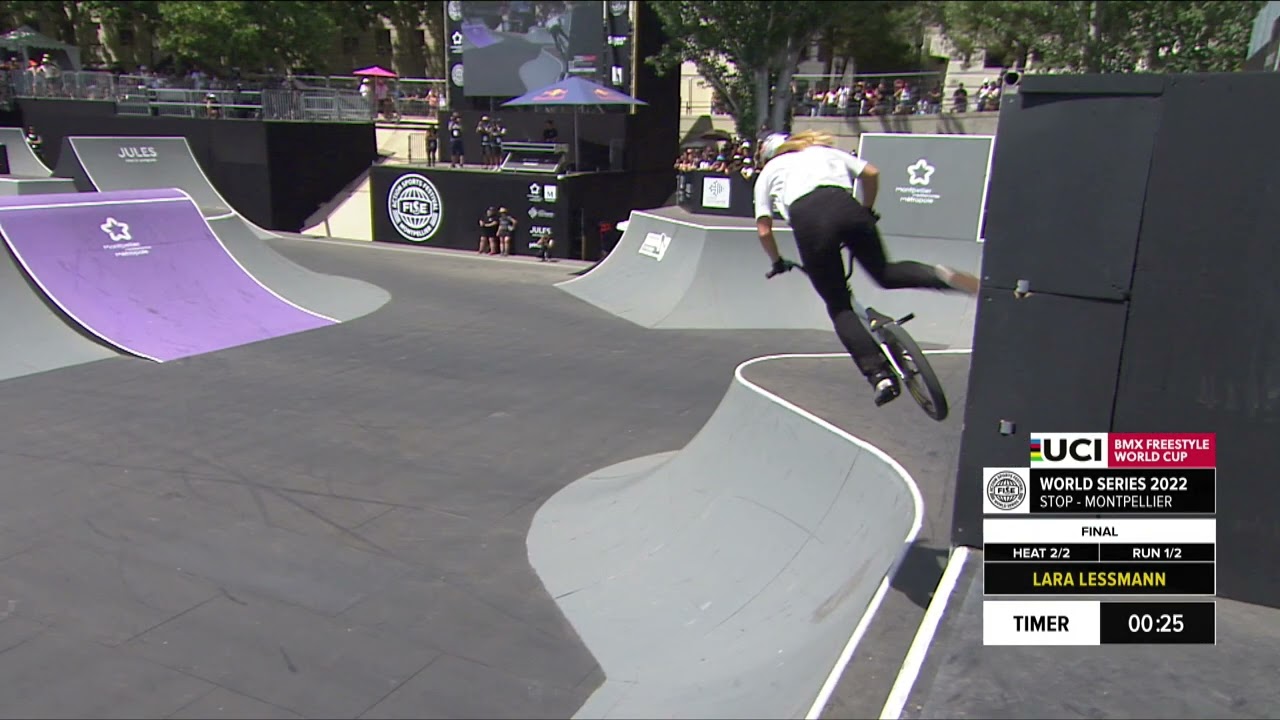 Lara Lessmann | 2nd - UCI BMX Freestyle Park World Cup Women Final | # ...