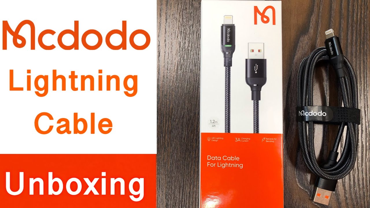 Mcdodo Lightning Cable - Mcdodo CA-2700 Unboxing - YouTube