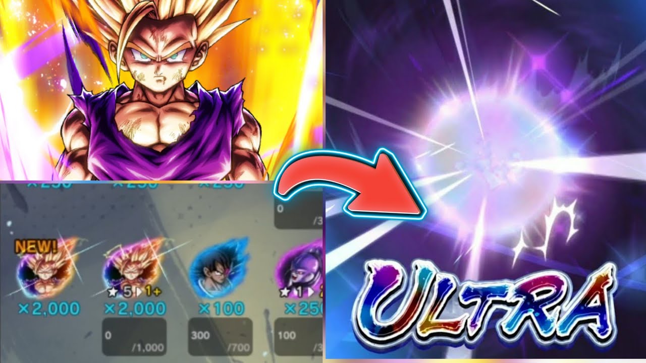 2 Gohan in One Multi!!-Crazy ULTRA Gohan Summon!!!-Dragon Ball Legends ...