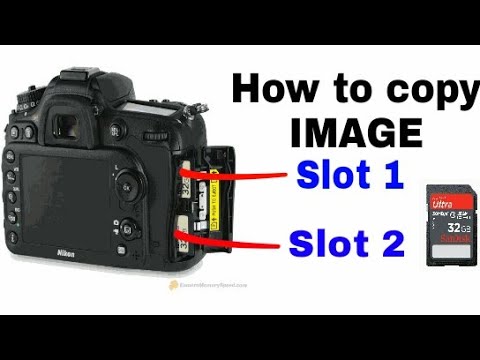 Nikon DSLR How to copy image slot 1 to slot 2 ??? - YouTube