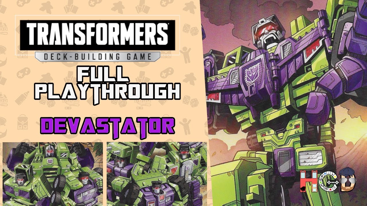 DEVASTATOR | Solo play through session |Transformers: The Deck Building ...