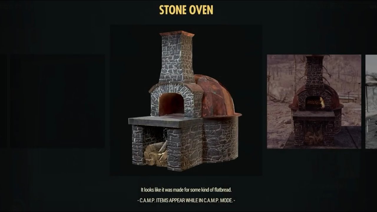 Fallout 76 Stone Oven Review - Season 17 Bonus Reward Cooking Station ...
