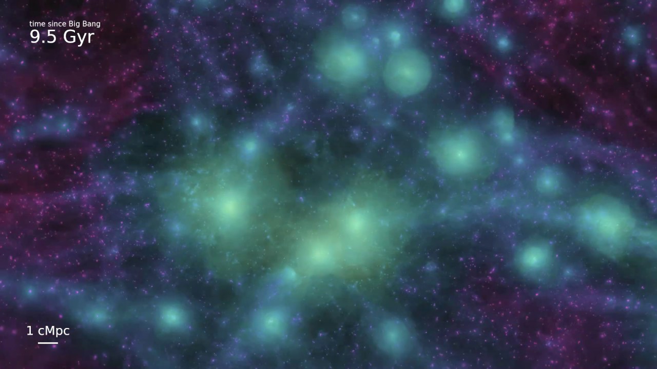 The FABLE Simulations: Formation of a Galaxy Cluster - YouTube