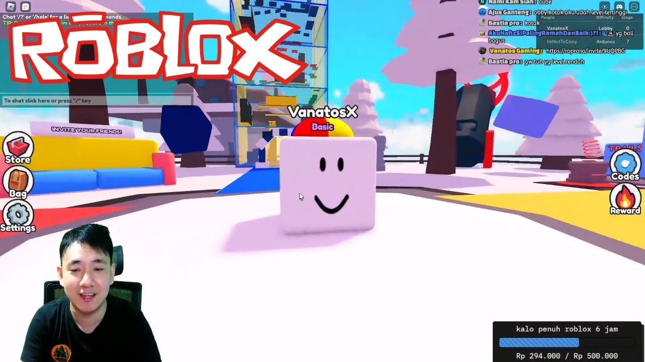 Obby Tap Jadi Kotak Obby But Youre A Cube Roblox Indonesia