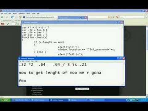 hackthissite javascript mission 3 - YouTube