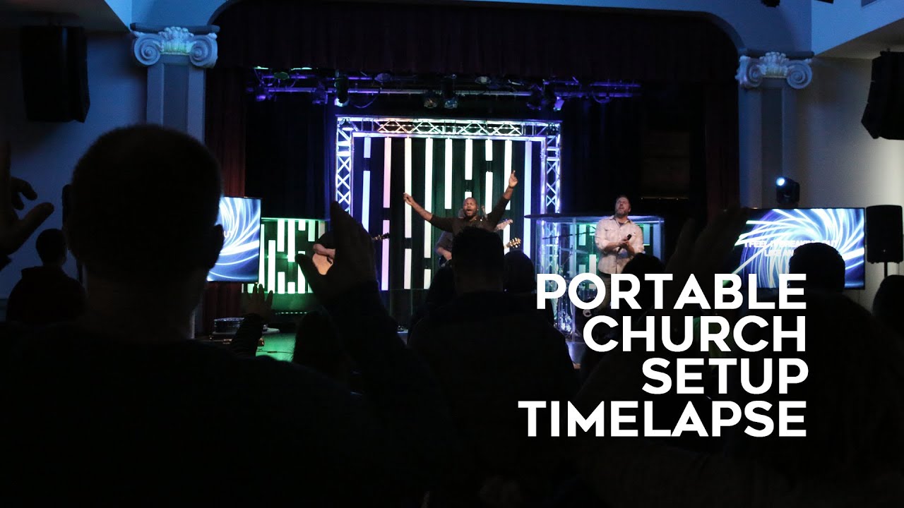 Portable Church Setup Timelapse - YouTube
