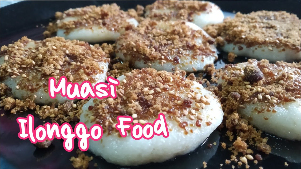 Palitaw | Muasi Ilonggo |Glutinous rice, sesame seeds and muscovado ...