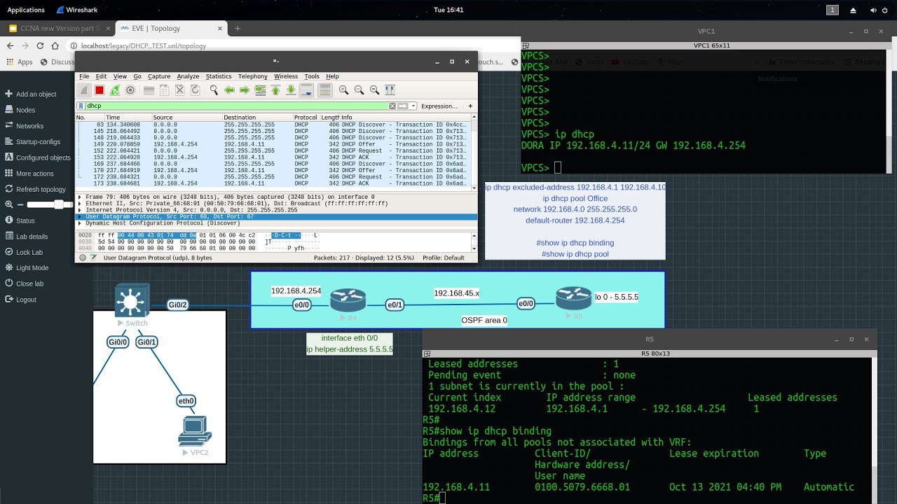 Analysis DHCP with WireShark - YouTube