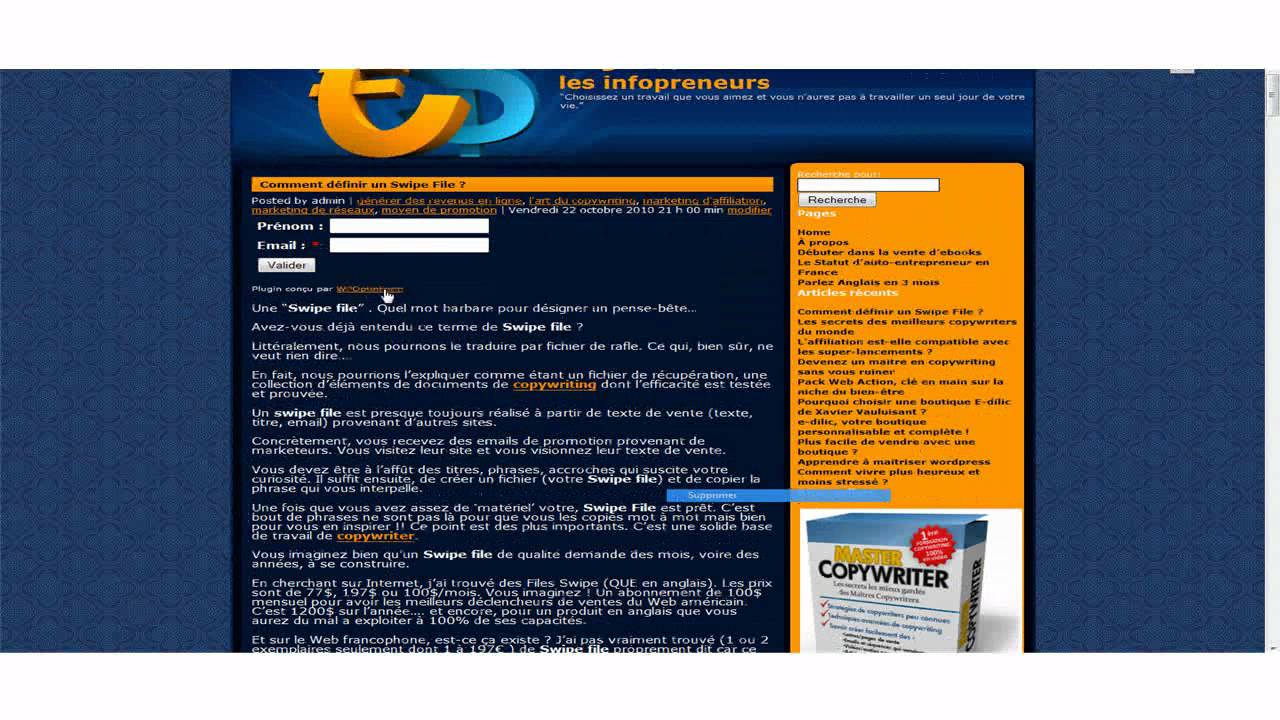WP Optin Form : Plugin Wordpress - YouTube