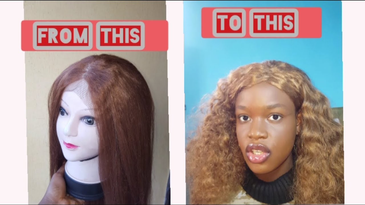 DIY curly crochet WIG using Expression Braids Extension (crochet pin ...