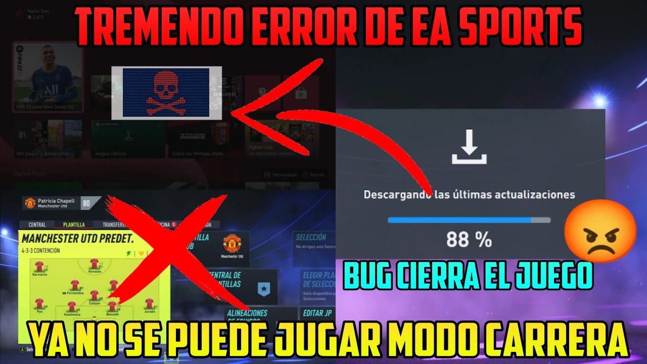 EA SPORTS Quita el Modo Carrera por ERROR / 😡 Bug de FIFA 22 cierra el ...