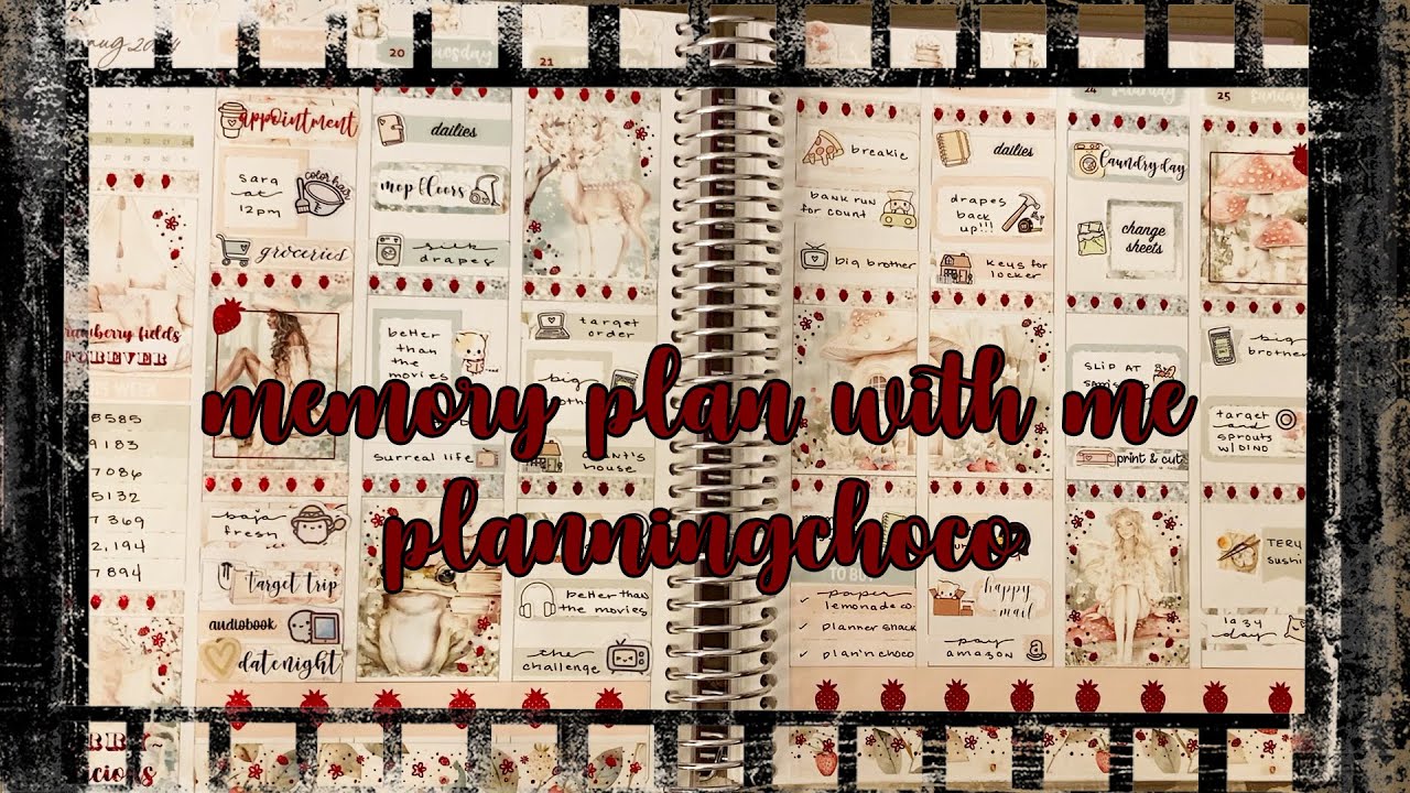 Memory Plan With Me {planningchoco} - YouTube