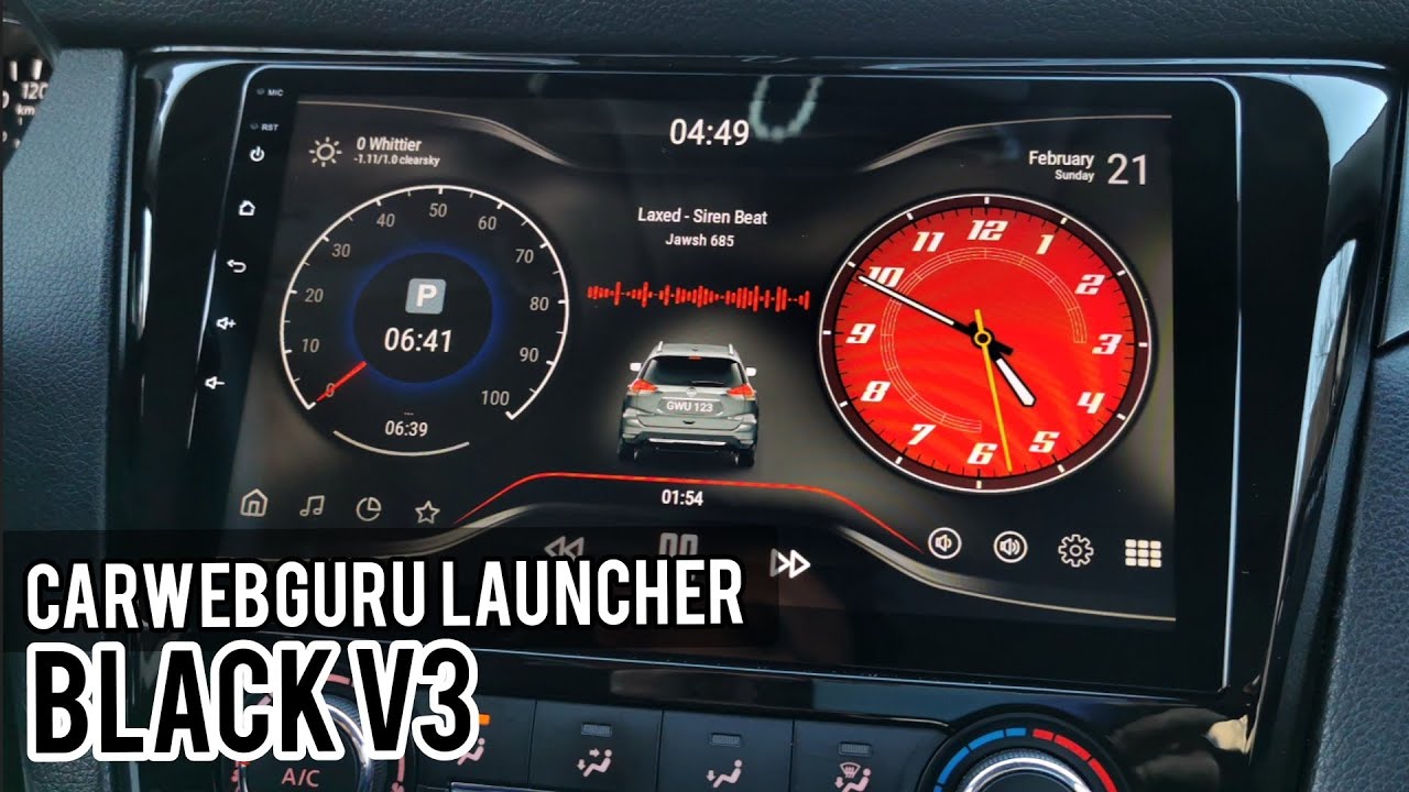 Carwebguru Launcher Black V3 Theme | How to customize - YouTube