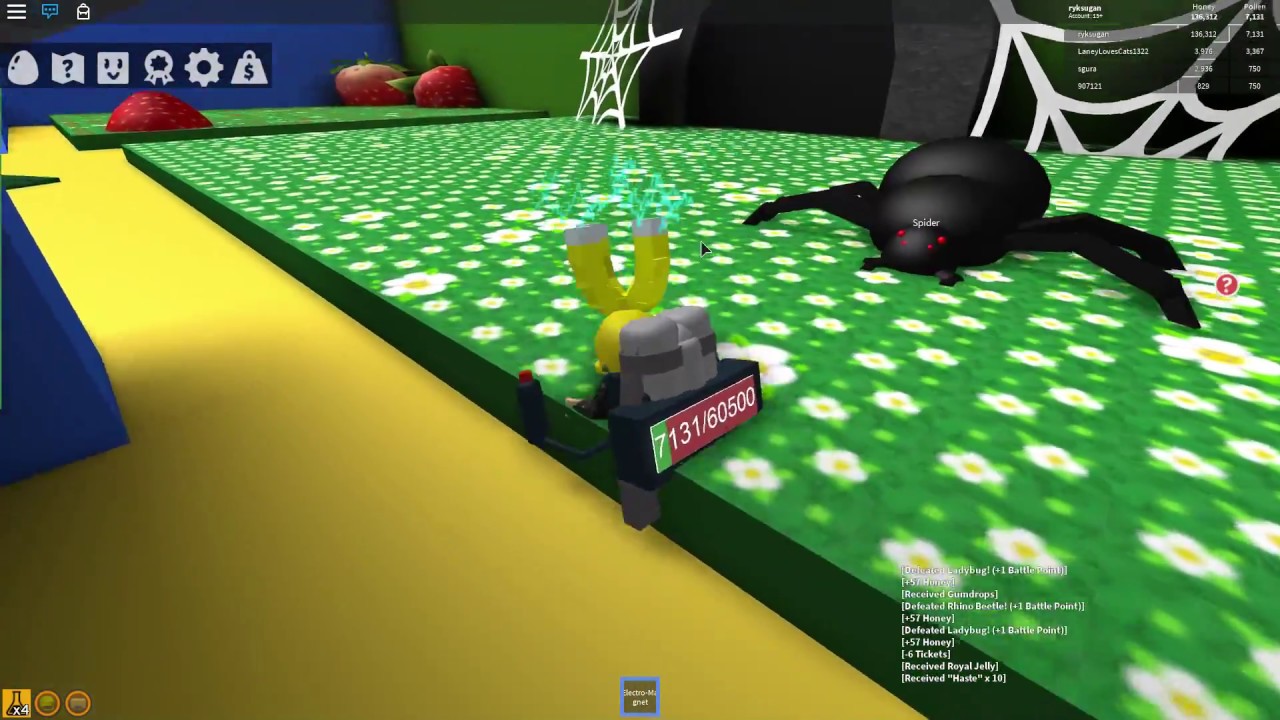 How to defeat the Spider - Bee Swarm Simulator - YouTube
