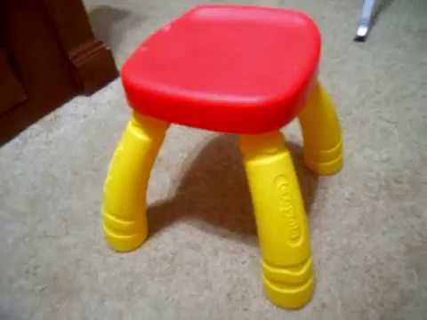The Crayola Stool Saved From The Recycling Bin & Grinder - YouTube