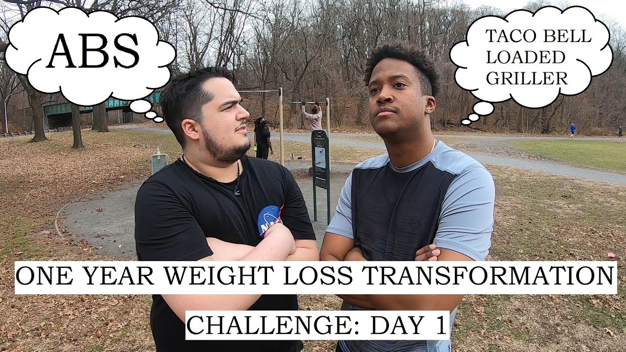 One Year Weight Loss Transformation Challenge Day 1 Vlog Youtube