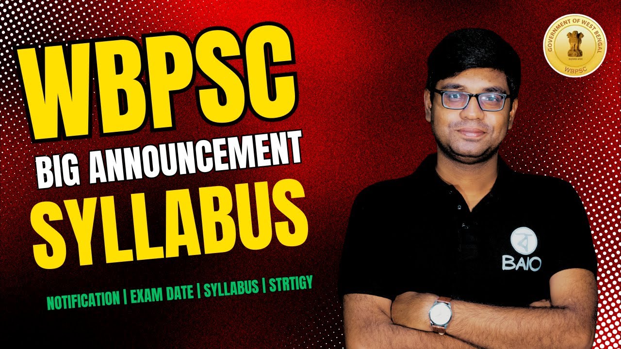 WB PSC Assistant Master NOTIFICATION | Syllabus | Exam Pattern - YouTube