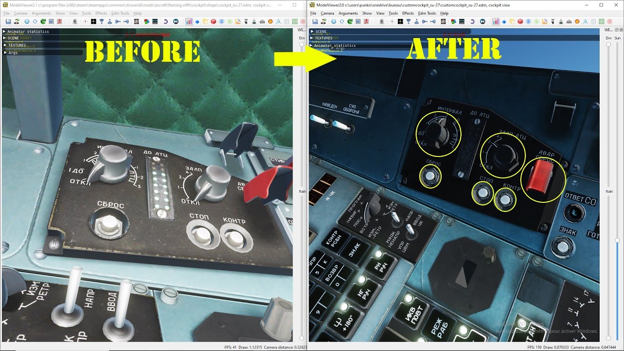 DCS Animation of the countermeasure panel on the Su-27 - YouTube