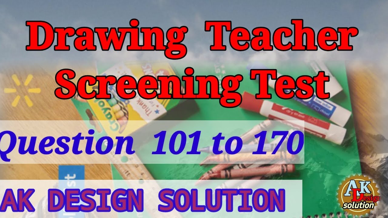DRAWING TEACHER screening test paper - YouTube