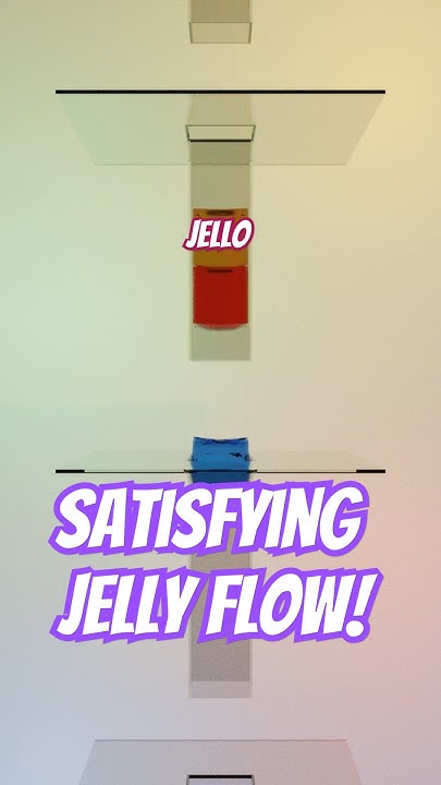 satisfying animation render jello through glass pipes #jello #asmrfood 0 #satisfyinganimations ...